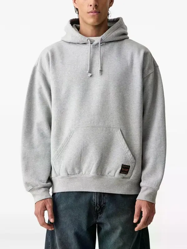LEVI'S Workwear Logo-patch Pouch-pocket Hoodie