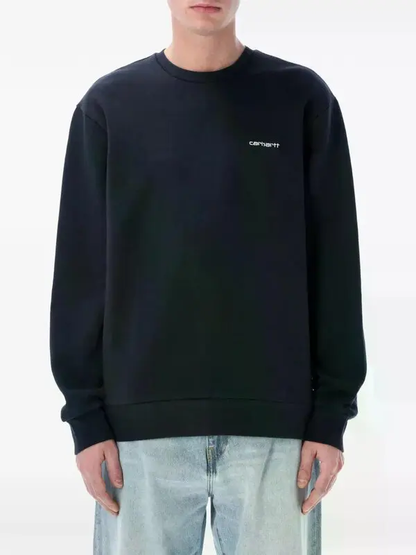 Carhartt Work In Progress Script Logo-embroidered Sweatshirt
