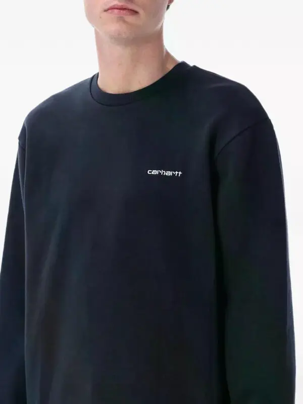 Carhartt Work In Progress Script Logo-embroidered Sweatshirt