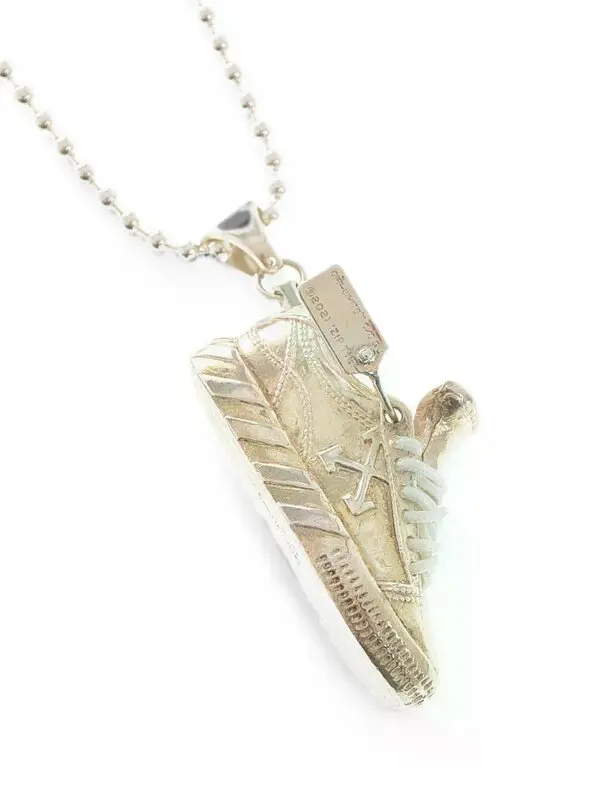 Off-White Silver-tone Sneaker Pendant Necklace
