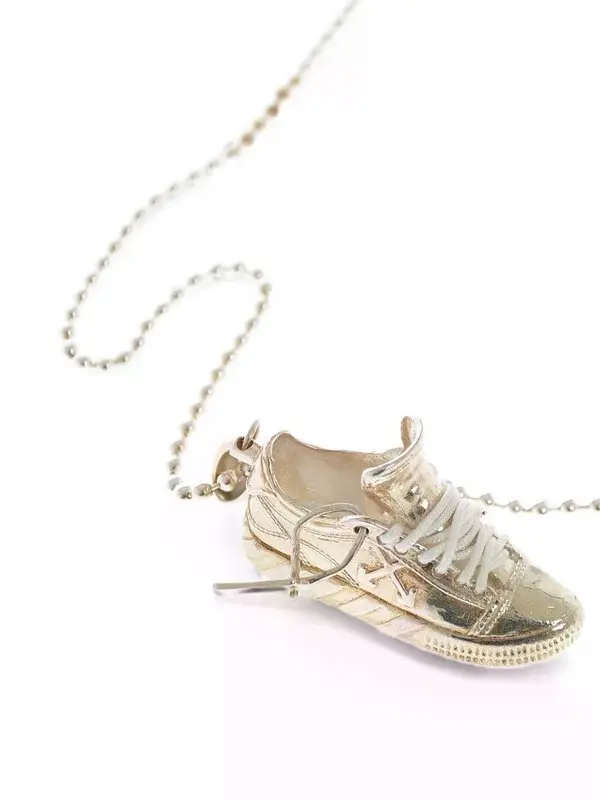 Off-White Silver-tone Sneaker Pendant Necklace