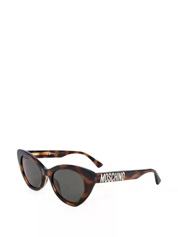 Moschino Logo-plaque Cat-eye Sunglasses