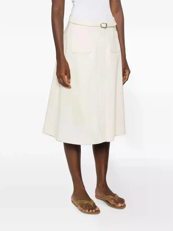 Dorothee Schumacher Belted Patch-pocket Midi Skirt