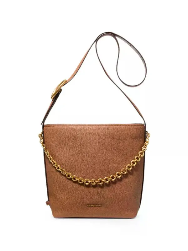Michael Kors Nolita Small Leather Bucket Tote - Brown