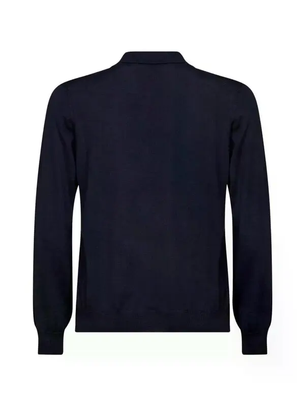 D4.0 V-neck Long-sleeve Polo Shirt