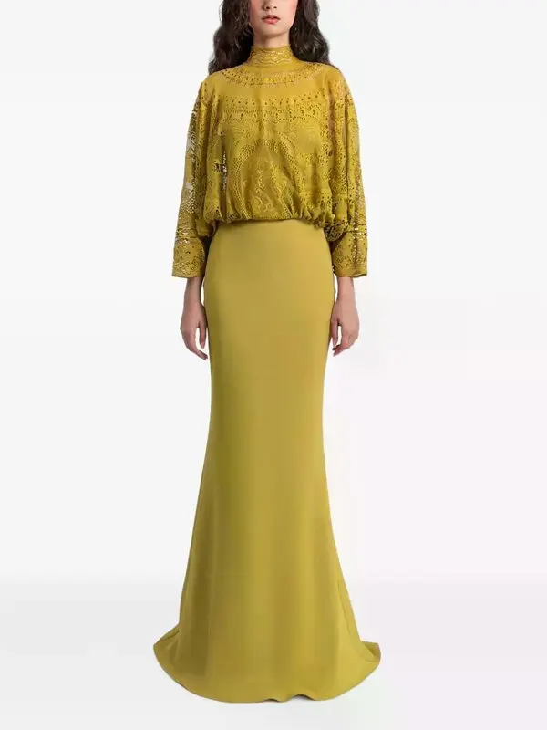 GEMY MAALOUF High-waisted Floor-length Skirt