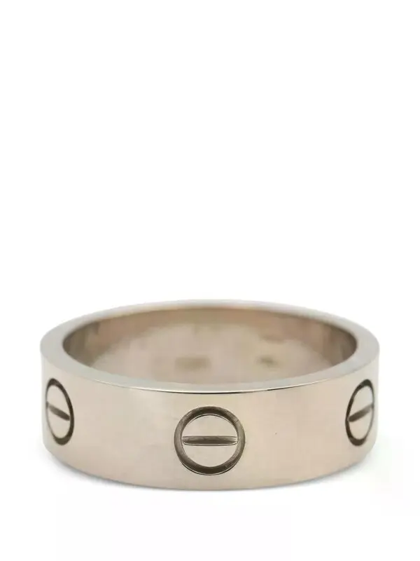 Cartier 18k White Gold Love Ring - Silver
