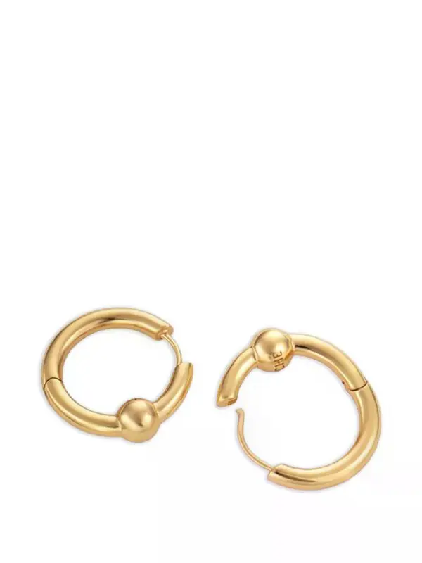 POCHE PARIS Harmony Ball-detail Hoop Earrings - Gold