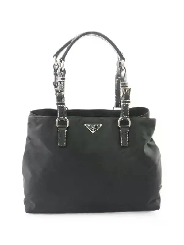 Prada 2000s Logo-detail Tote Bag