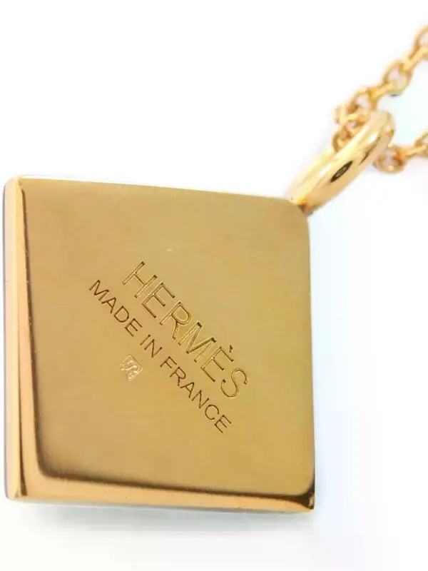 Hermès Tone Medor Cupid Diamond Pendant Necklace