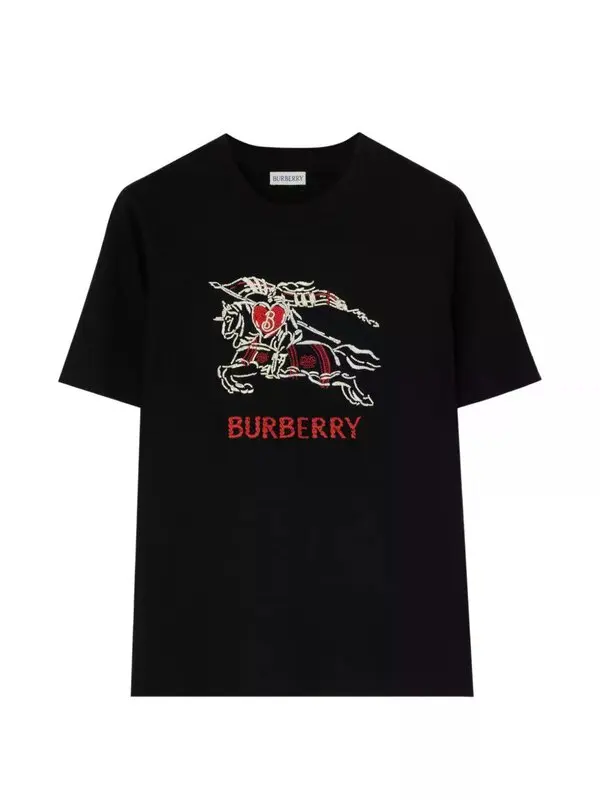 Burberry Embroidered Heart Knight Cotton T-shirt