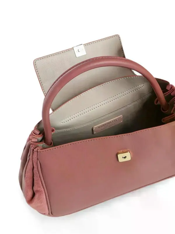 COCCINELLE Suede-panelled Leather Tote Bag