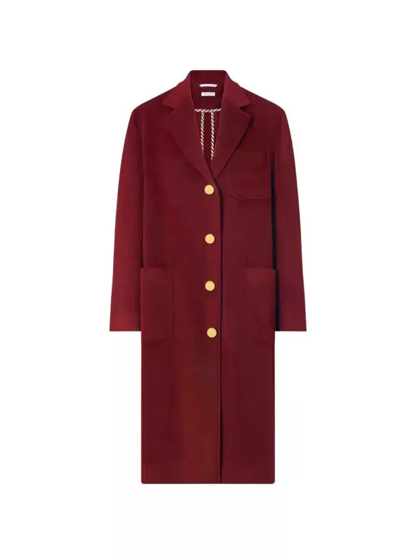 Thom Browne Bell-sleeve Cashmere Coat - Red