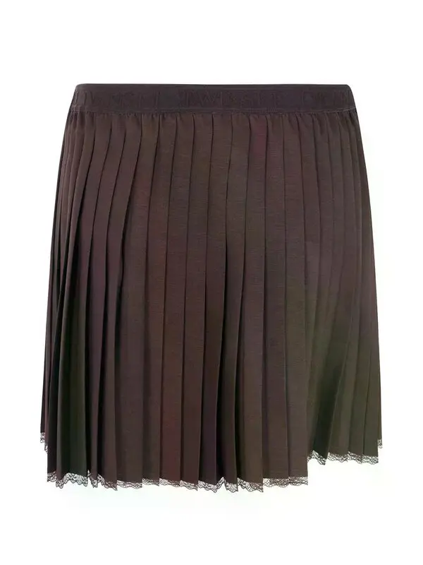 TWINSET Pleated Crêpe De Chine Short Skirt