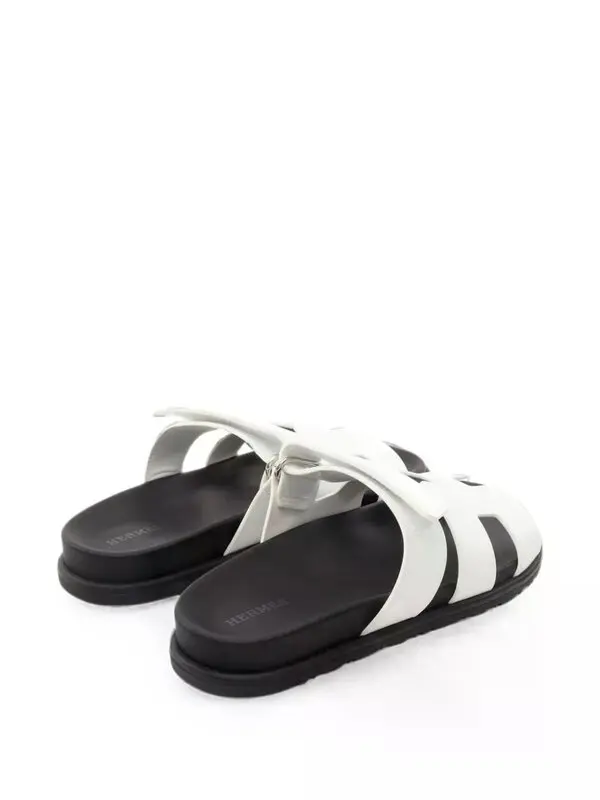 Hermès Leather Cut-out Touch-strap Sandals