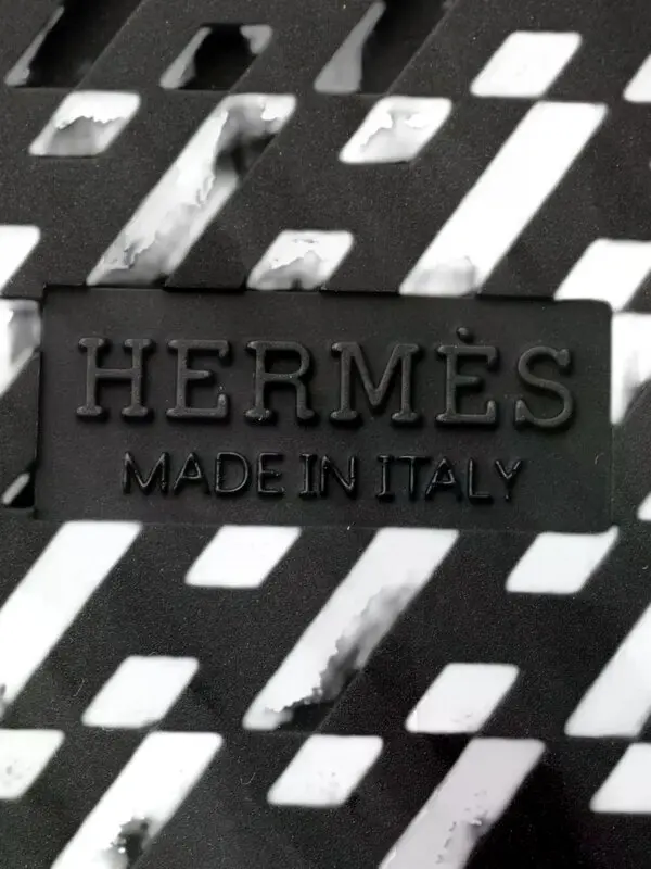 Hermès Leather Cut-out Touch-strap Sandals