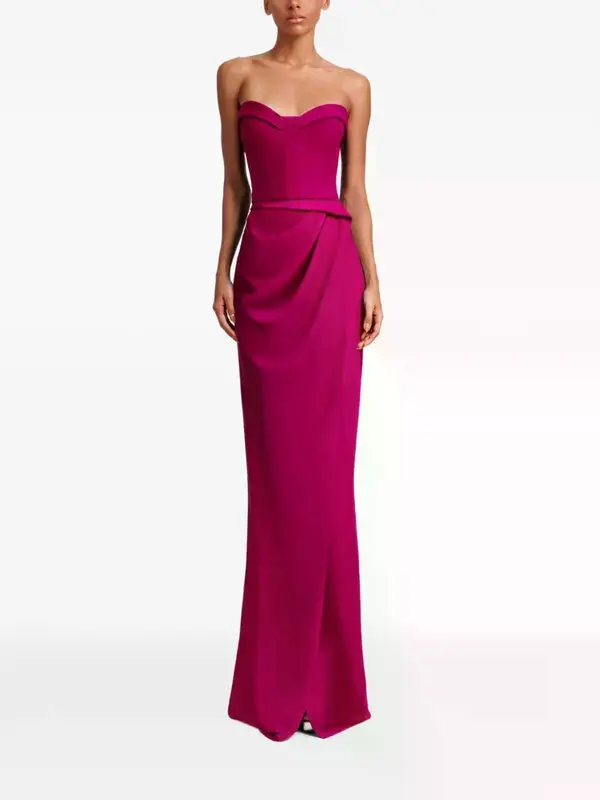 GEMY MAALOUF Strapless Draped Gown