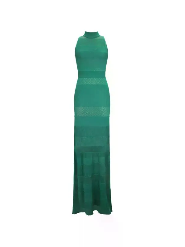 GEMY MAALOUF Sleeveless Knit Maxi Dress - Green