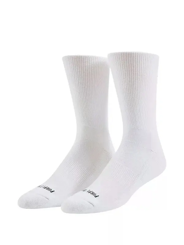PURPLE BRAND Logo-print Crew Socks