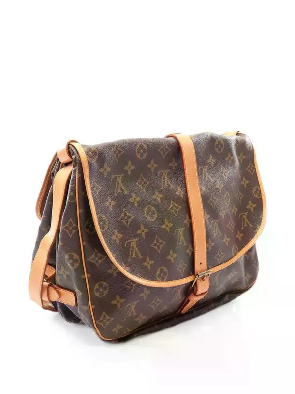 LOUIS VUITTON 1989 35 Saumur Monogram Shoulder Bag