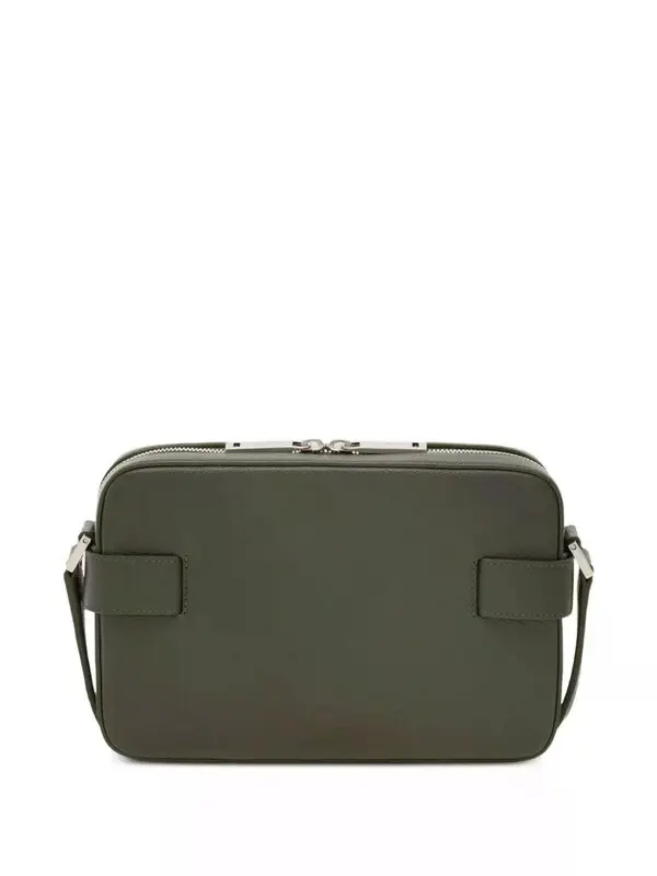 FERRAGAMO Hug Buckle Messenger Bag In Hammered Calfskin