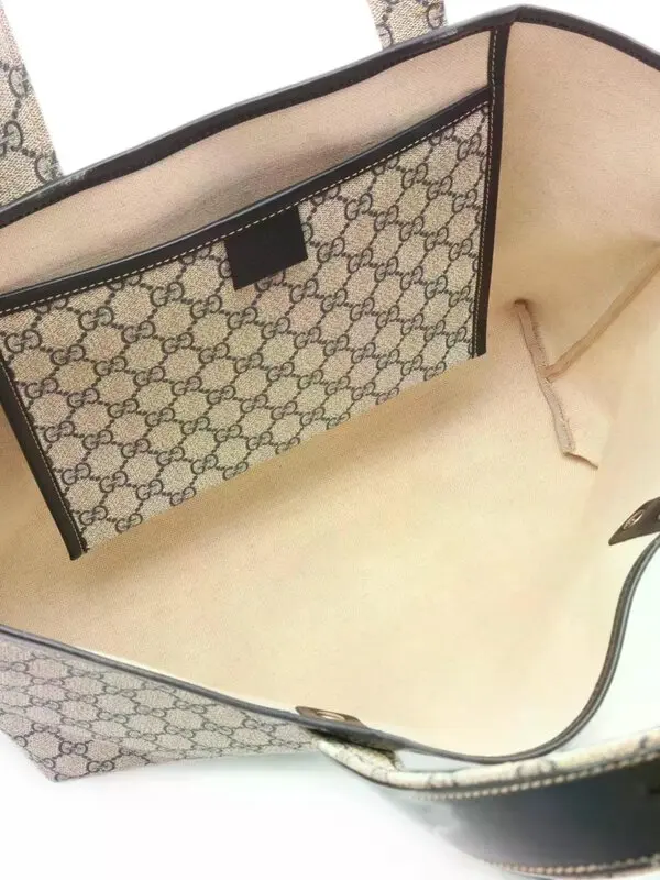 Gucci Gg Supreme Sherry Line Tote Bag
