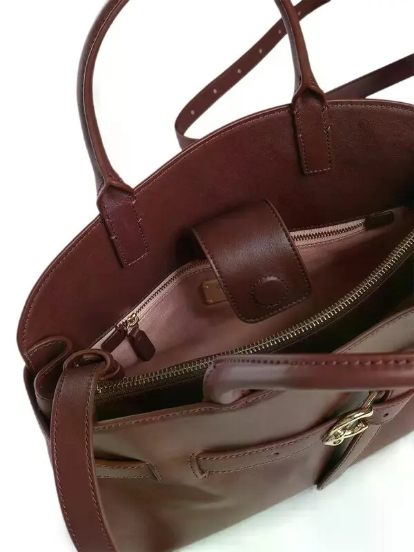 COCCINELLE Medium Buckle-detail Leather Tote Bag