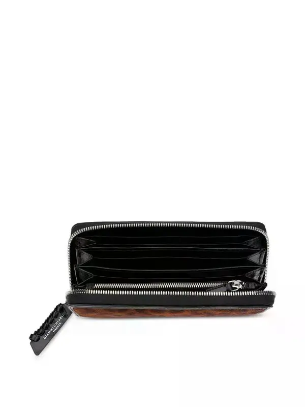 GIANNI CHIARINI Leopard-print Zip-around Wallet