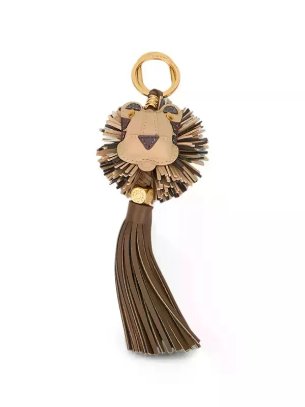 GIANNI CHIARINI Lion Motif Tasseled Keyring