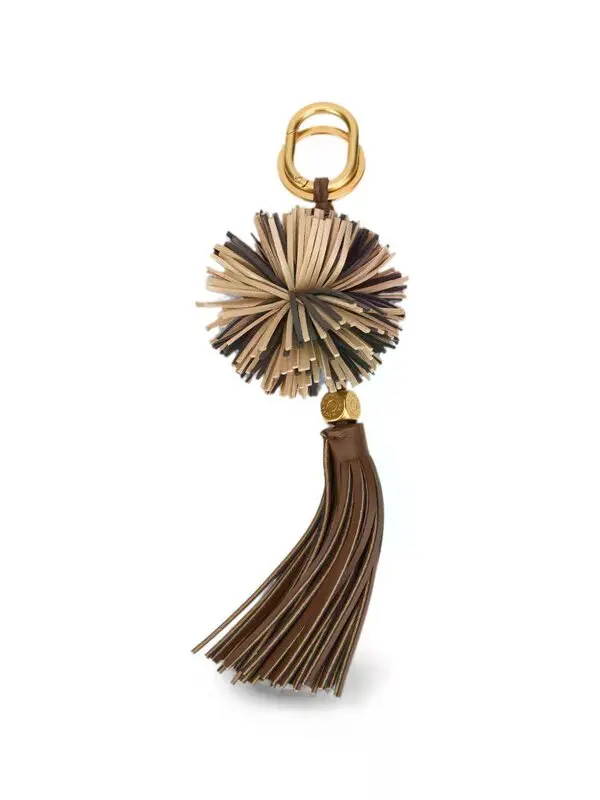 GIANNI CHIARINI Lion Motif Tasseled Keyring