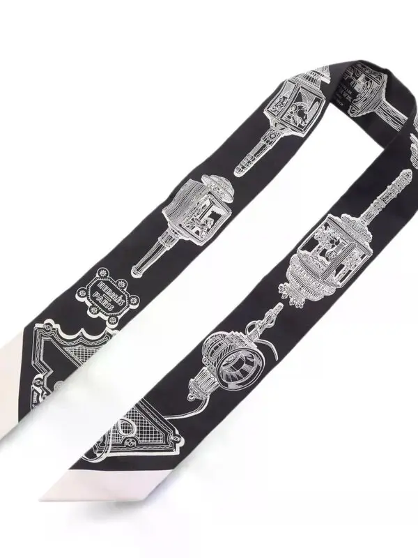 Hermès 2010s Merveilleuses Lanternes Twilly Scarf
