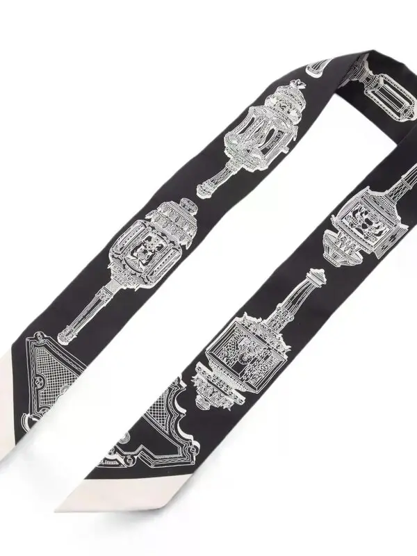 Hermès 2010s Merveilleuses Lanternes Twilly Scarf