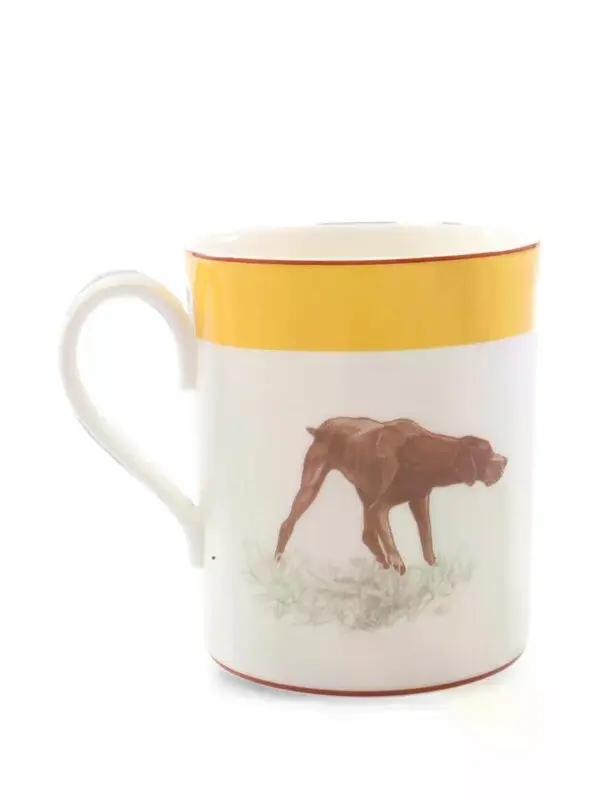 Hermès 2010s Chasse German Pointer Mug