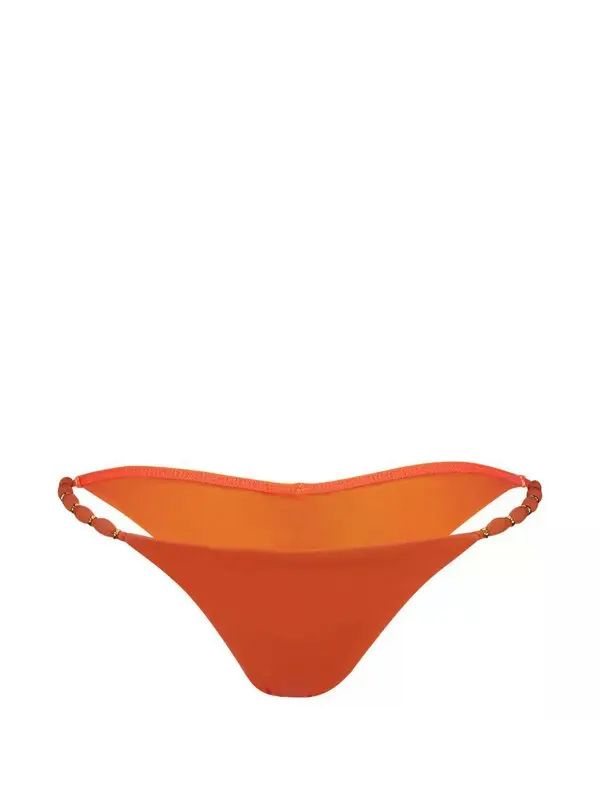 VIX PAULA HERMANNY Embellished Bikini Bottoms - Orange