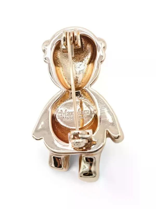 Max Mara Metal Teddy Bear Brooch
