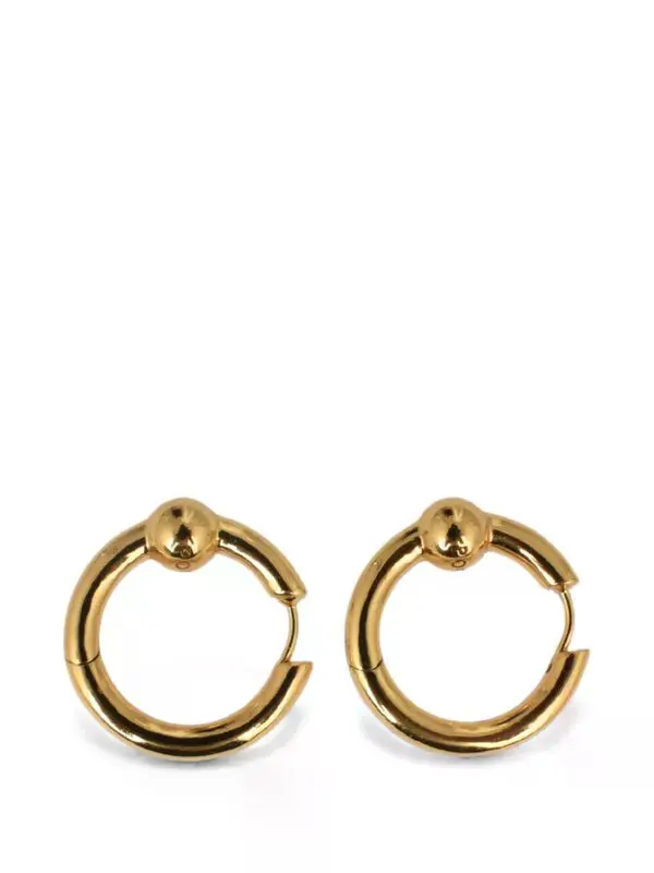 POCHE PARIS Harmony Ball-detail Hoop Earrings - Gold