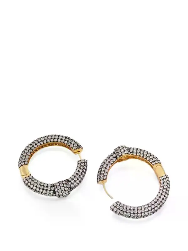 POCHE PARIS Harmony Crystal Hoop Earrings