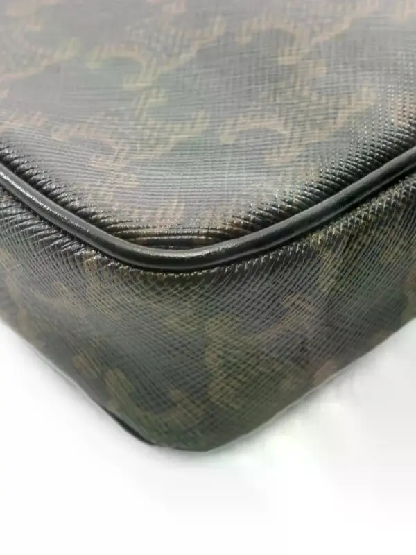Celine 2010s Triomphe Logo Cross Body Bag