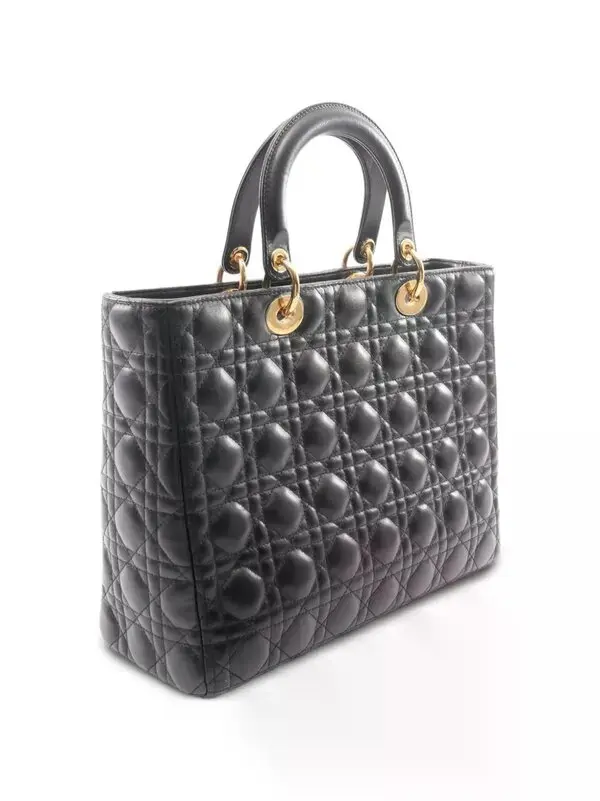 Dior Lady Canage Tote Bag - Black