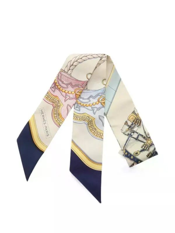 Hermès 2020s Grand Apparat Twilly Scarf