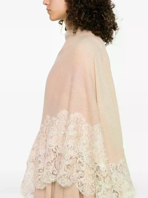 Ermanno Scervino Lace-trimmed Cape