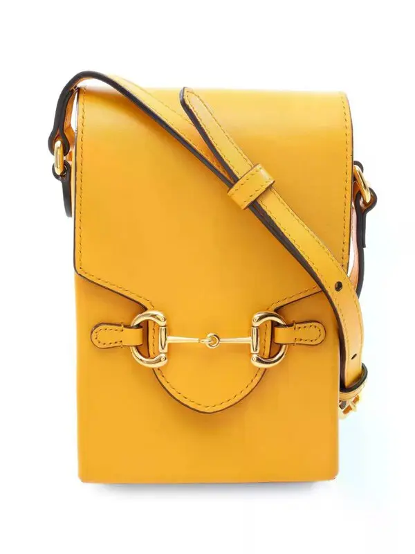 Gucci 1955 Horsebit Shoulder Bag - Yellow