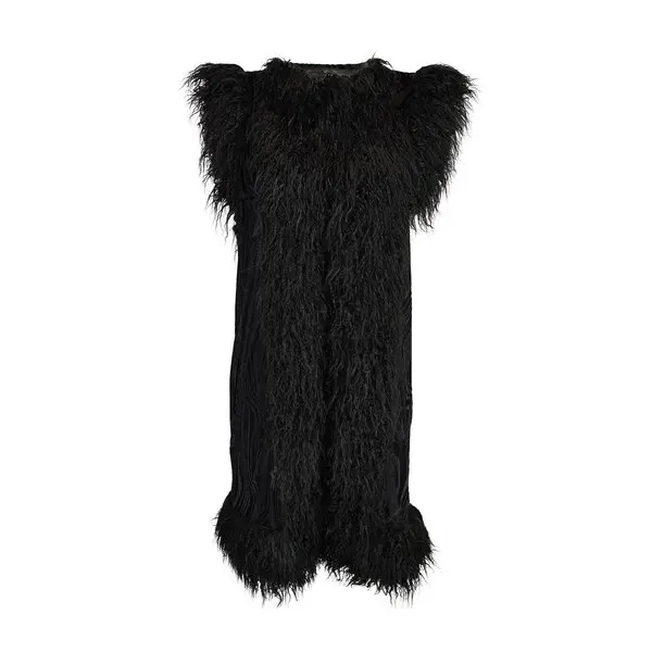 JENNAFER GRACE Faux Fur Trim Vest