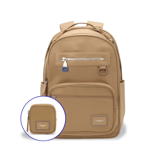 MAISONJE Neutral Everyday Business Set: Backpack And Pouch