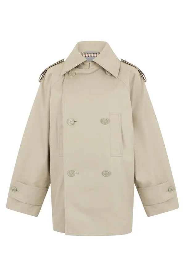 Balenciaga Double-breasted Cotton Trench Coat