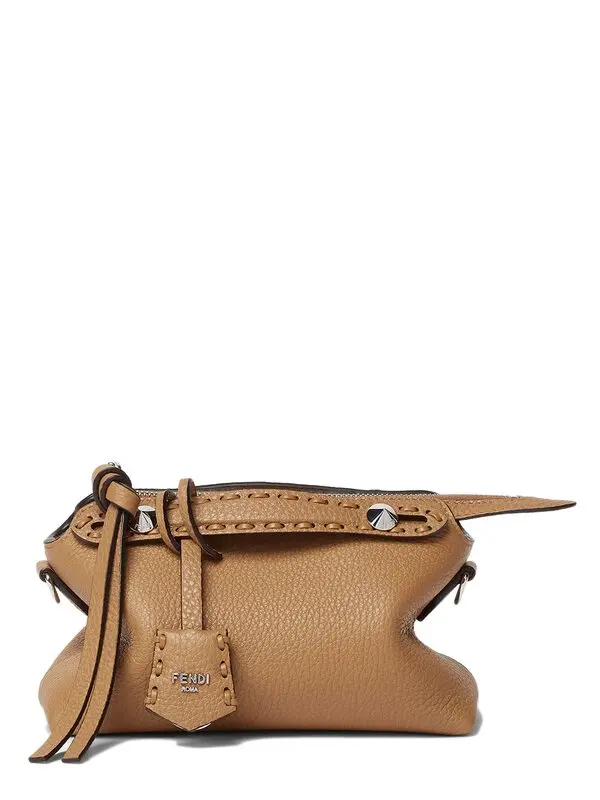 Fendi Mini Bag With Macro Stitching - Beige