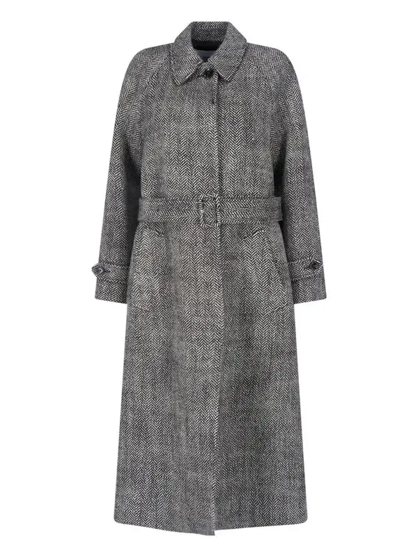LARDINI Double-breasted Pinstripe Wool Blazer