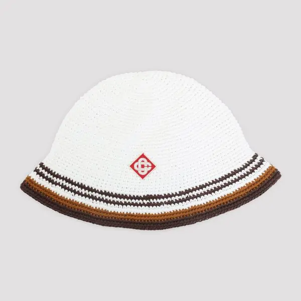 Casablanca Crocheted Cotton Bucket Hat - Multicolour
