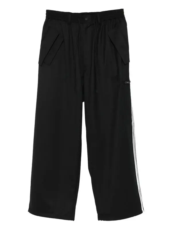 Y3 Side-stripe Pocket Track Pants - Black