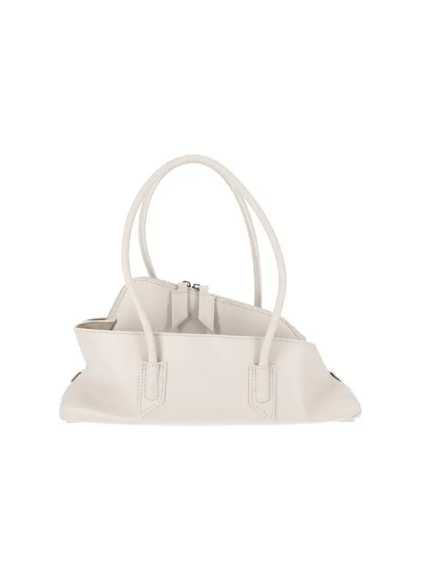 Attico Calf Leather Shoulder Bag - White